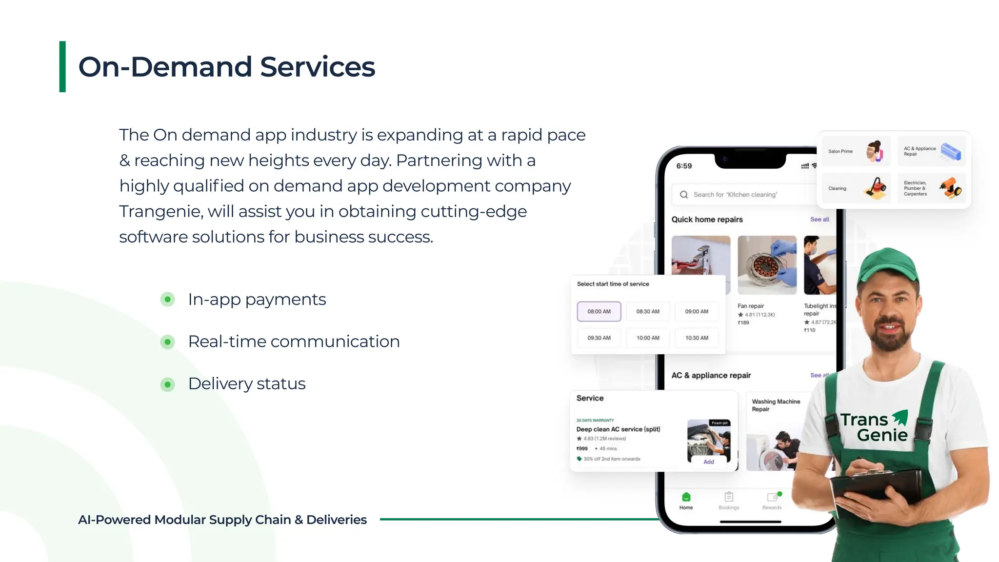 AI-Powered Modular Supply Chain & Delivery Solution | PPT