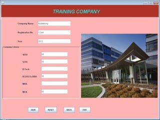 Traning and placement management system | PPT
