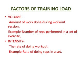 Traning load | PPTX