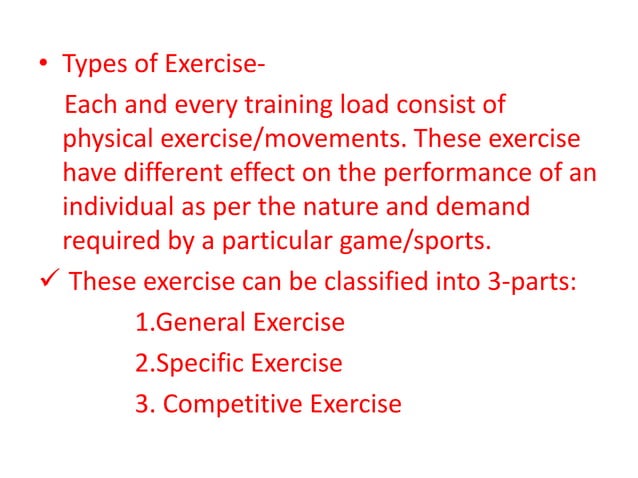 Traning load | PPTX | Fitness and Exercise | Healthy Living