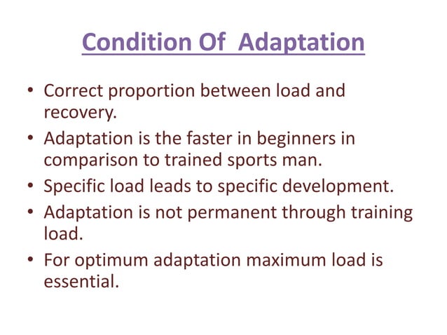 Traning load | PPTX | Fitness and Exercise | Healthy Living