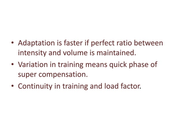 Traning load | PPTX | Fitness and Exercise | Healthy Living