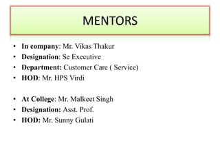 Customer Satisfaction at Sonalika Tractors | PPTX