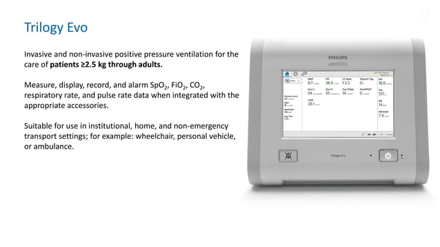 Traning Slides home ventilation workshop trilogy evo.pdf | Lung and ...