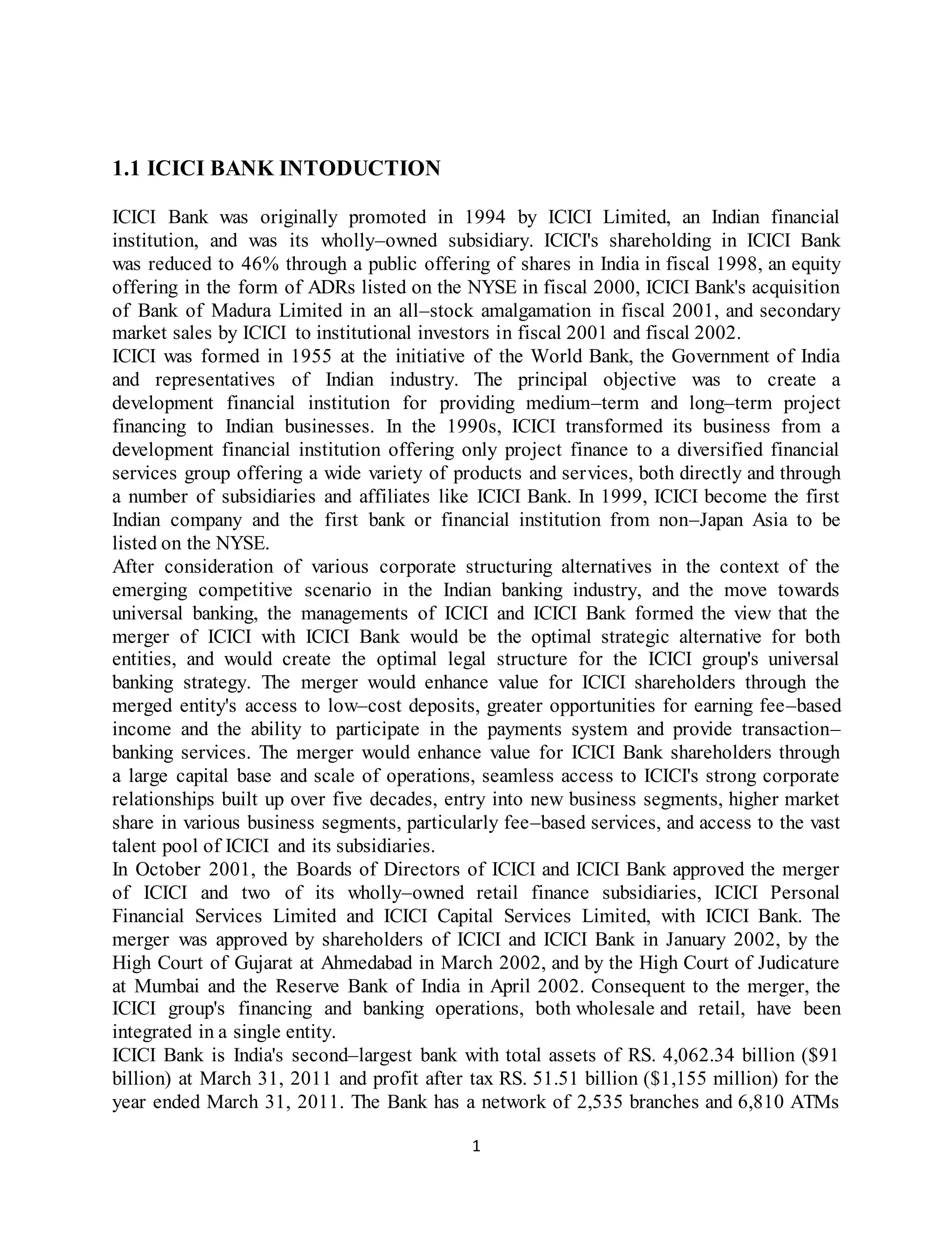 Training and devlopment in icici bank | DOCX