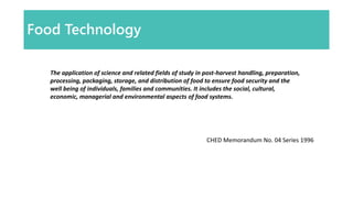 Tranining education competencies of food technologists | PPTX