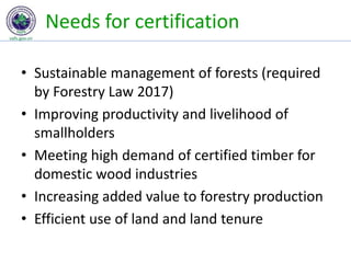 VIETNAM’S FORESTRY & FOREST CERTIFICATION SCHEME (VFCS) | PPTX
