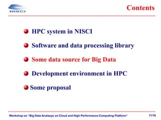 Tran Minh: big data platform in high performance computing at NISCI | PPT