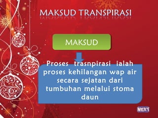 Tranport system in plant | PPT