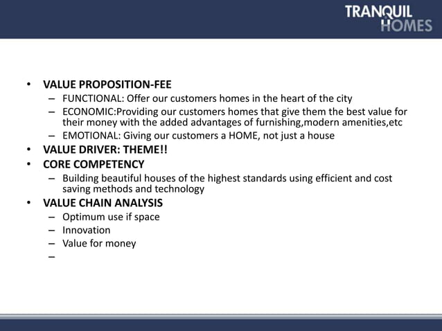 Tranquil Homes | PPTX