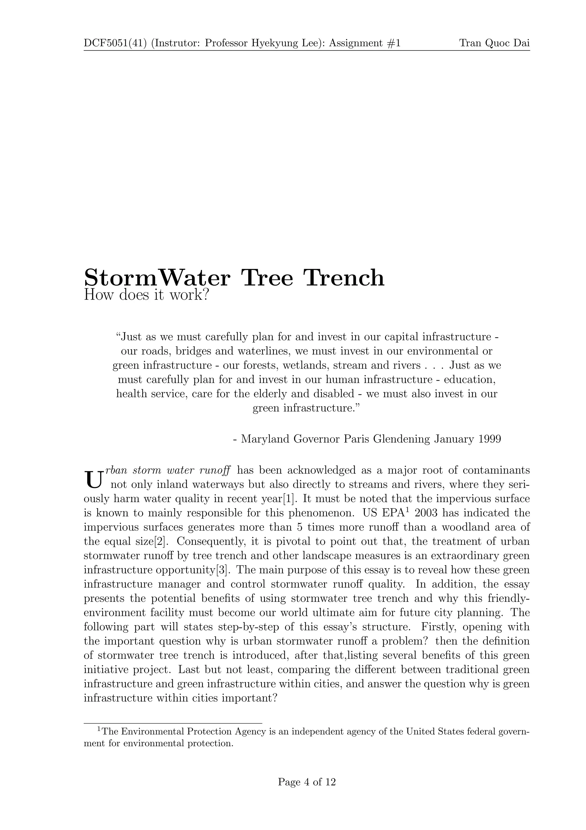 StormWater Tree Trench - How does it work? | PDF