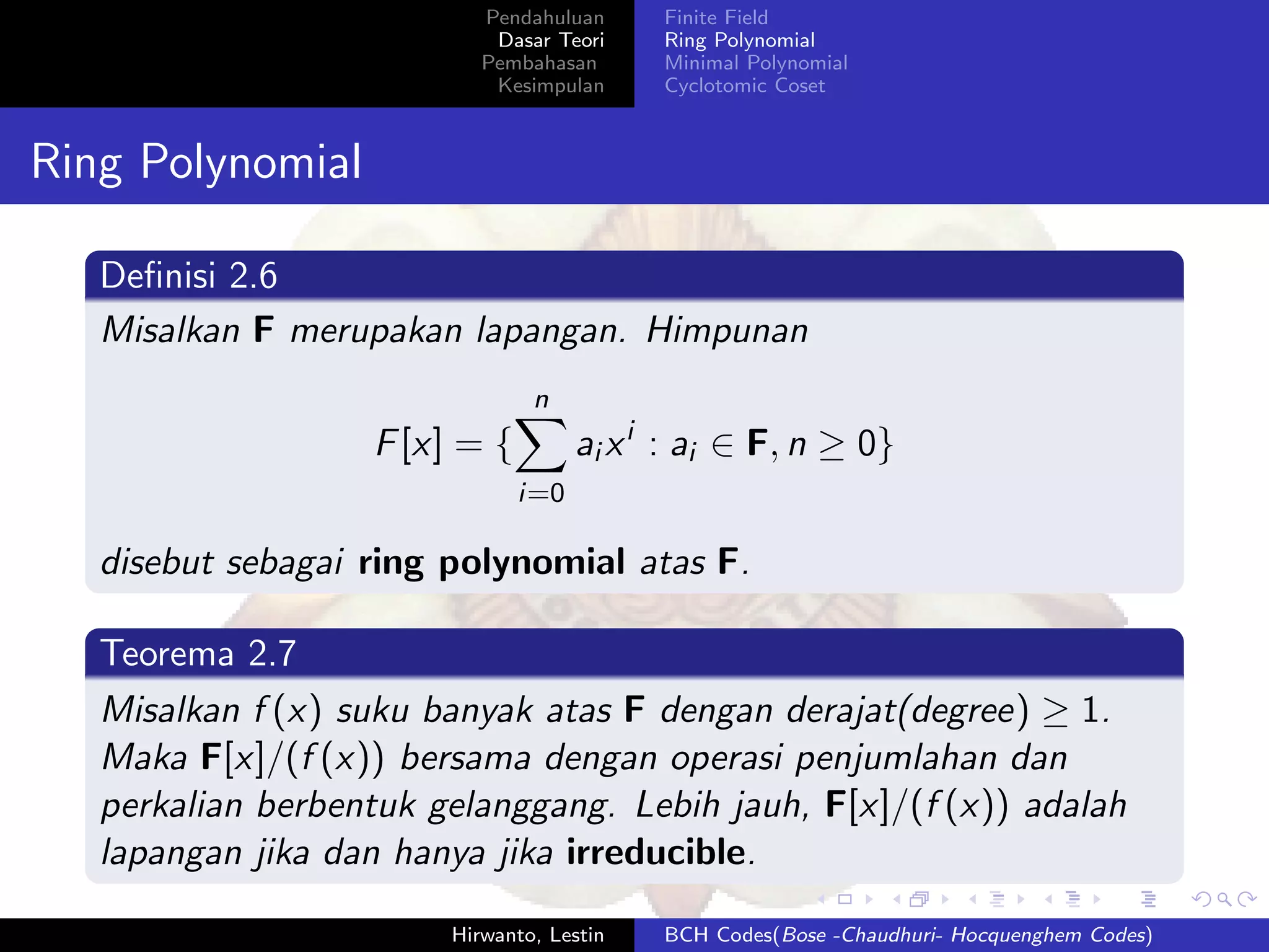 Transparansi Background with LaTeX beamer | PDF