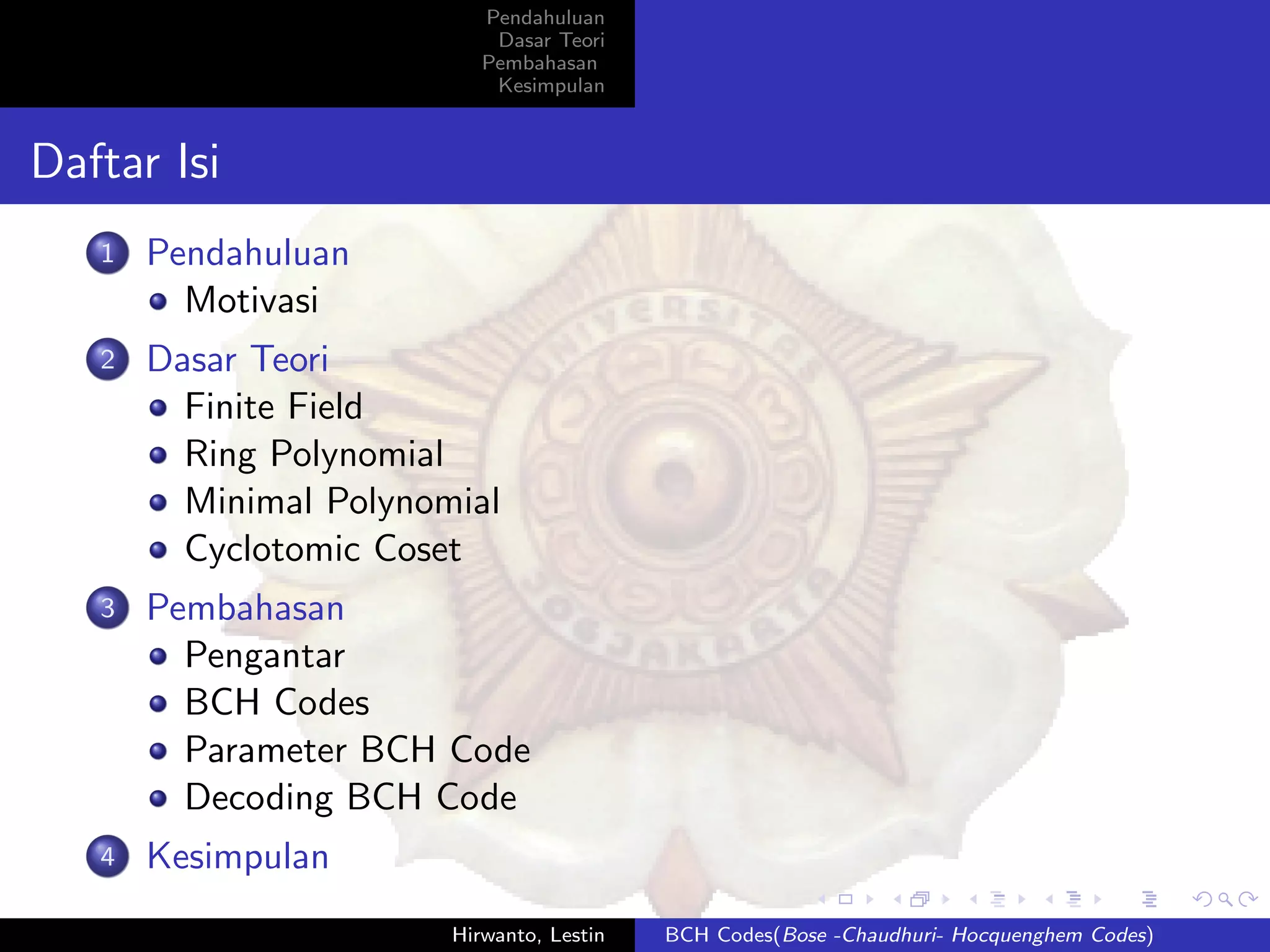 Transparansi Background with LaTeX beamer | PDF