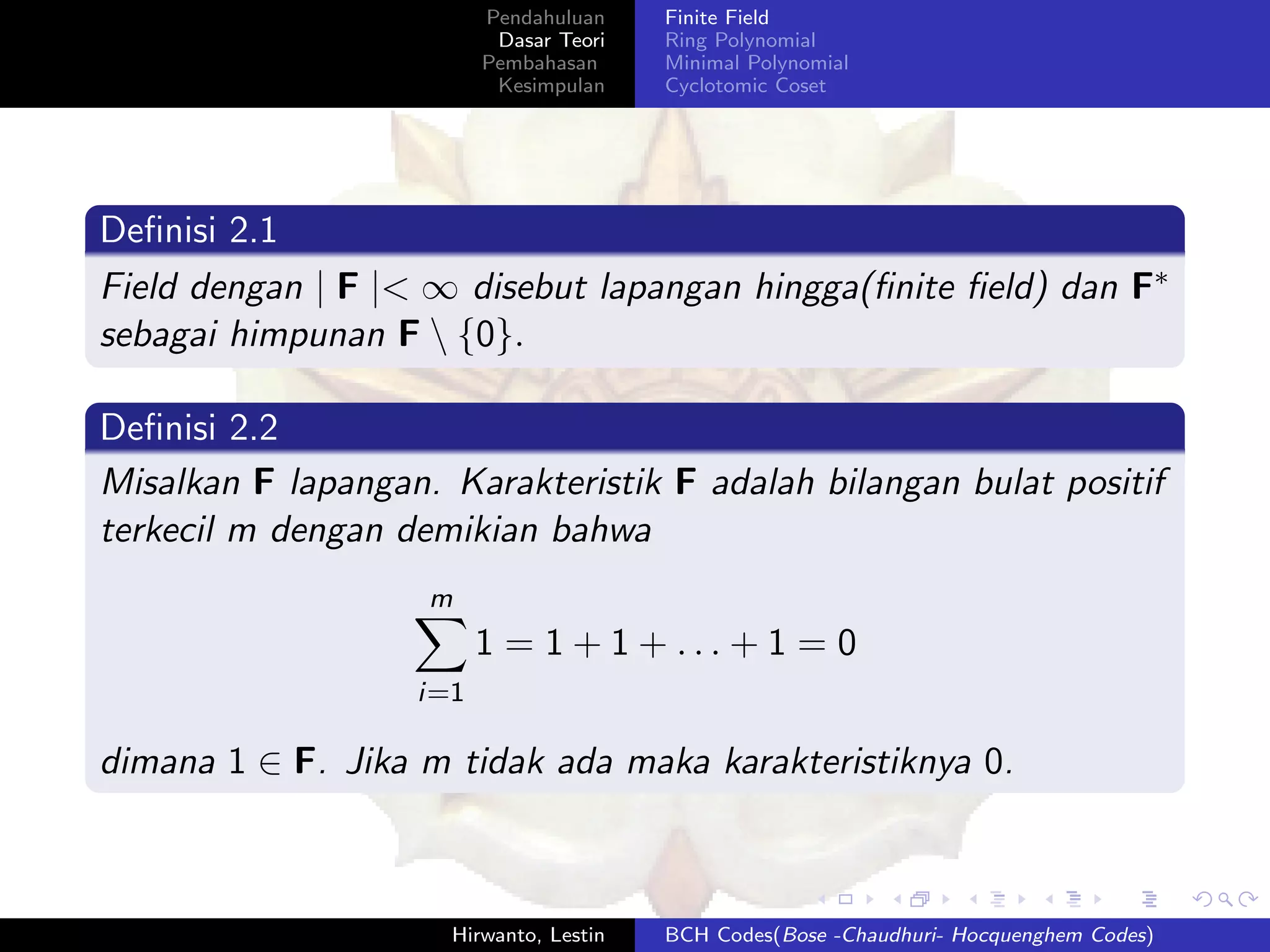 Transparansi Background with LaTeX beamer | PDF