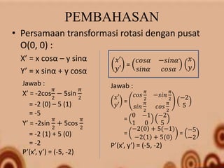 Transformasi rotasi | PPTX