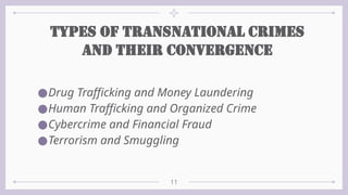 TRANSNATIONAL CRIME, ECONOMIC CRIMES, ORGANIZATION pptx | PPTX