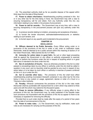 THE KARNATAKA TRANSPARENCY IN PUBLIC PROCUREMENTS ACT, 1999 | PDF
