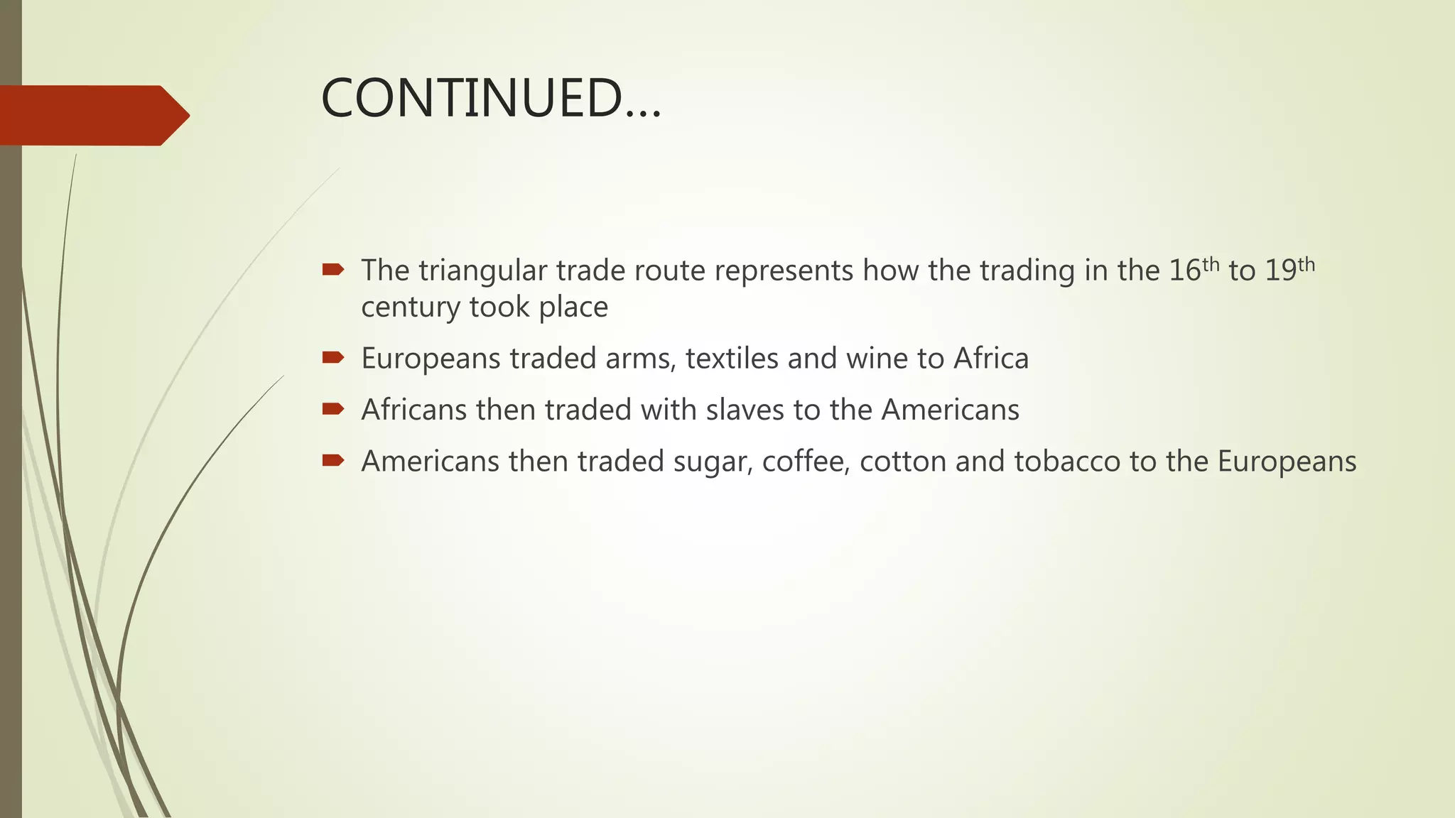 Trans atlantic slave trade 2 | PPTX