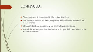 Trans atlantic slave trade 2 | PPTX