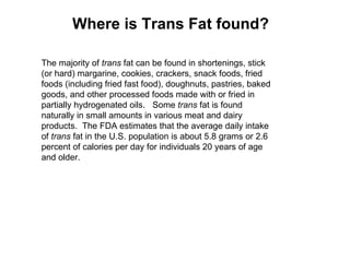 Trans Fat | PPT