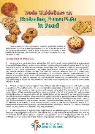 Trans Fat Foods Examples