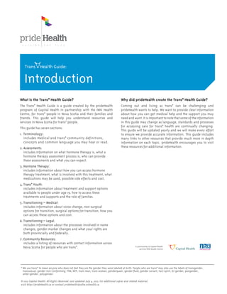 Trans health-guide-print-version-all-sections | PDF | Endocrine and ...