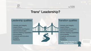 "Trans* Leadership" at HR Club Berlin | PPT