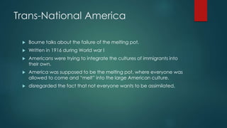 Trans national america | PPTX