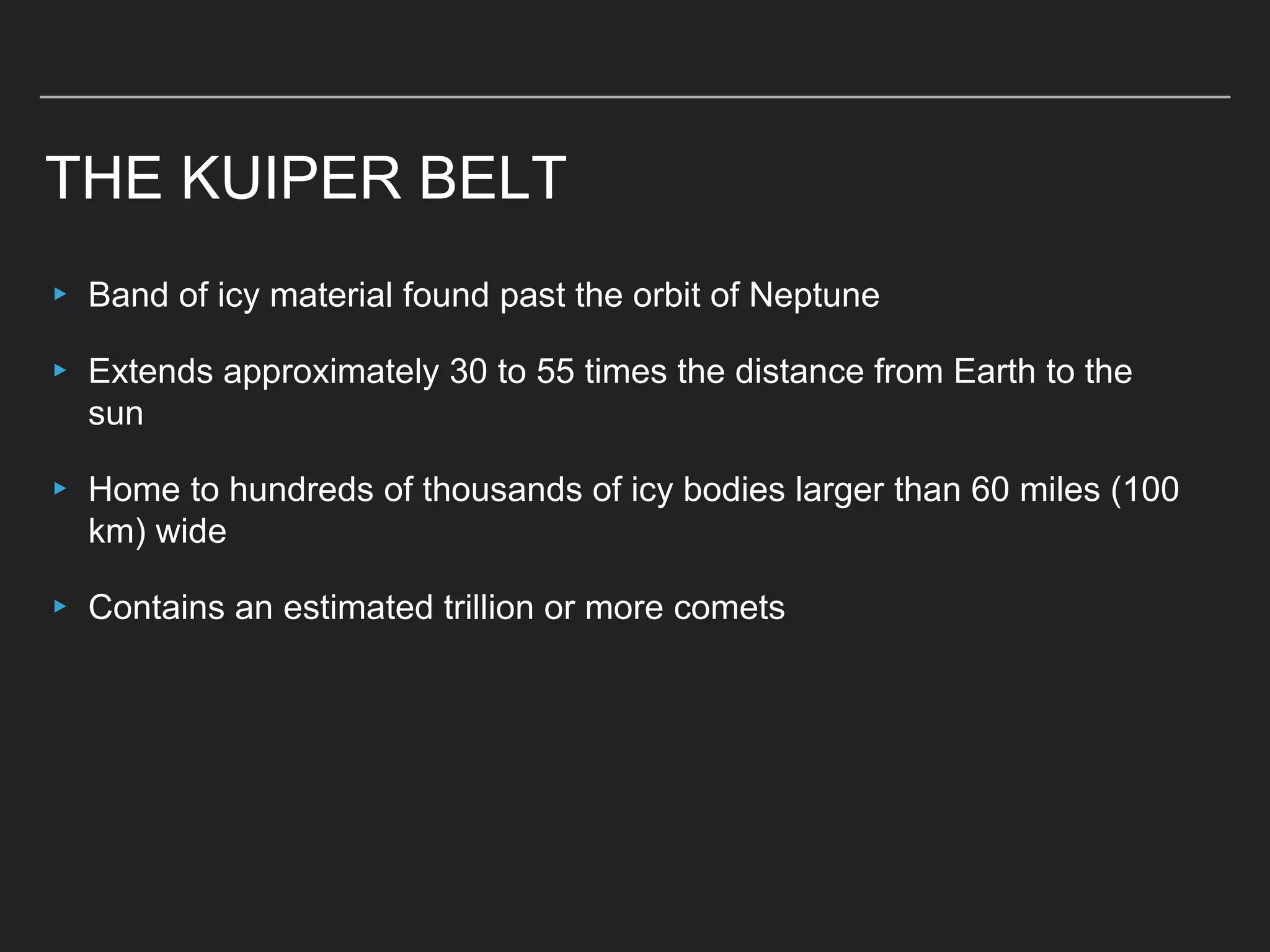 Trans neptunian region | PPTX