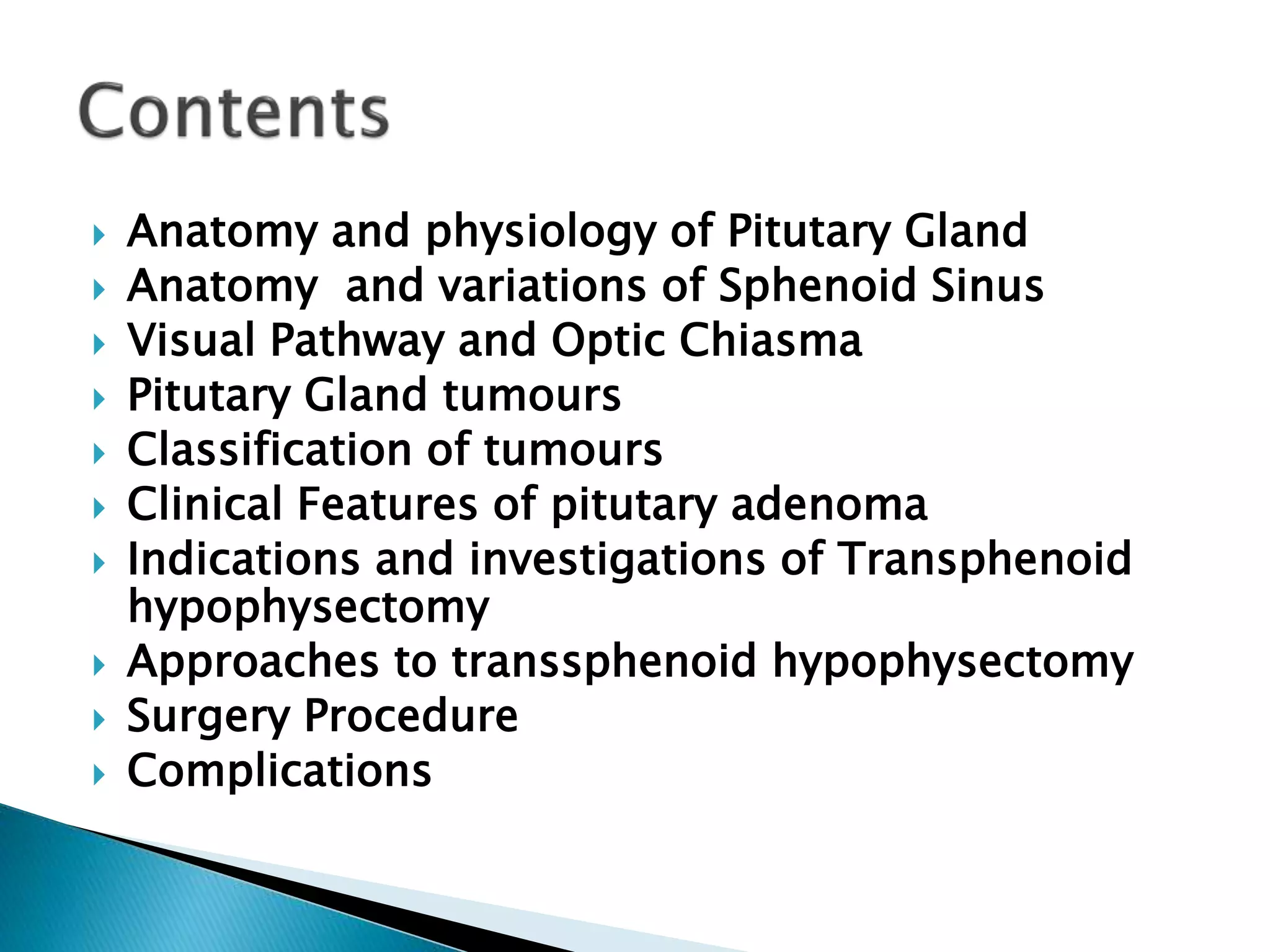 Trans sphenoid hypophysectomy | PPTX