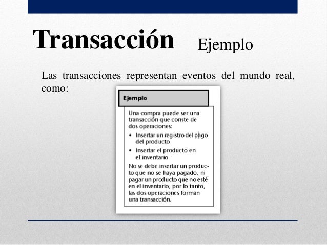 Transacciones