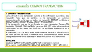 Transacciones | PPTX