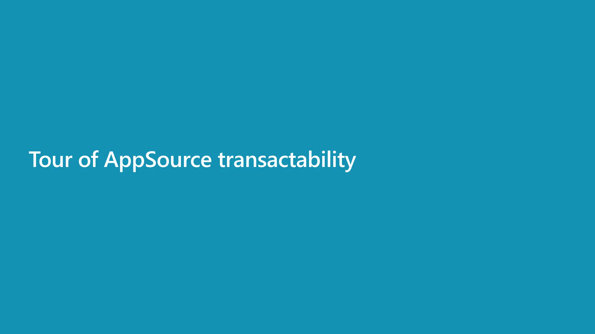 Transact capabilities for Business Central apps | PDF