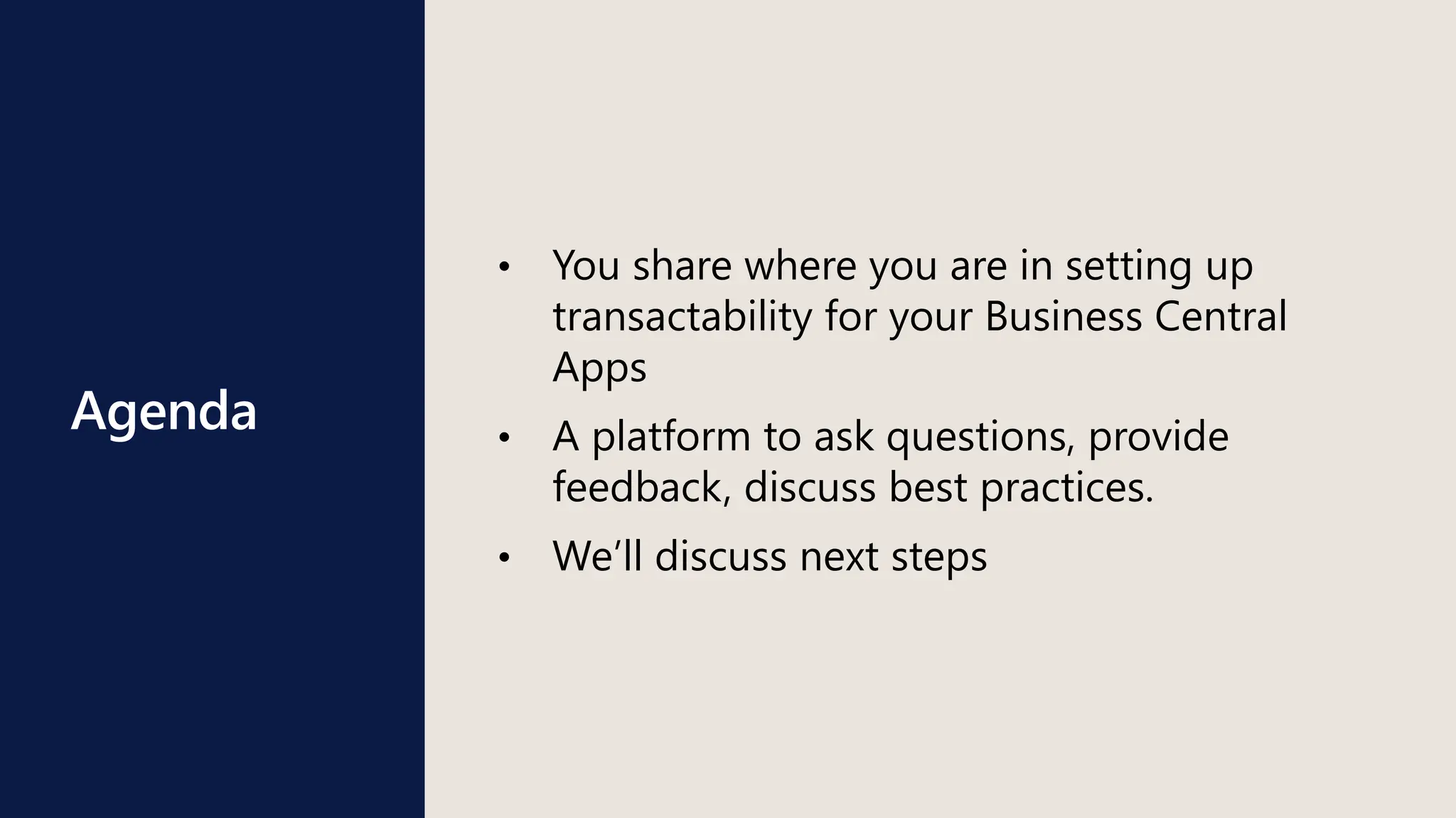 Transact capabilities for Business Central apps | PDF