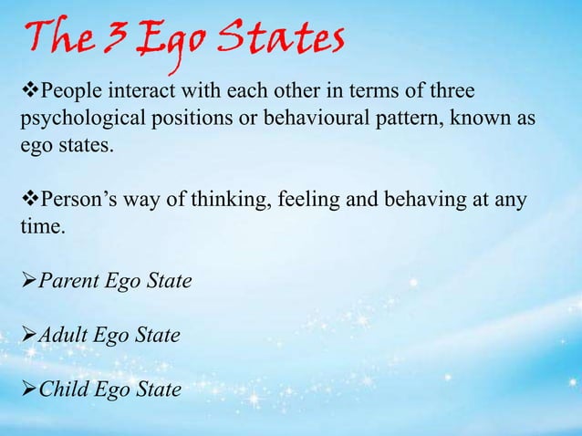 Transactional Analysis PPT - OB - Shimna | PPTX