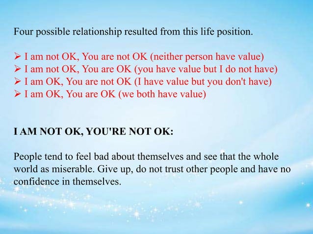 Transactional Analysis PPT - OB - Shimna | PPTX