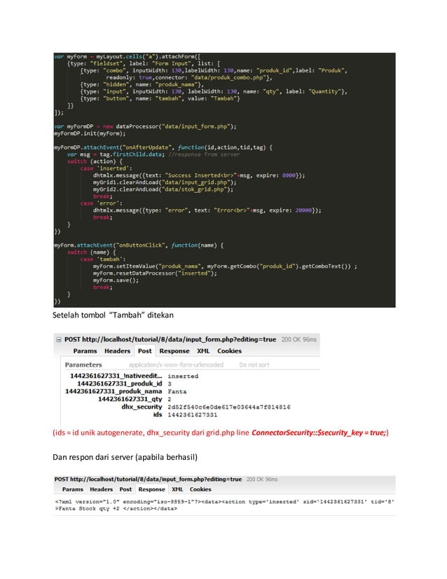 Belajar pemrograman berbasis web php dhtmlx part 8 Transaction | DOCX