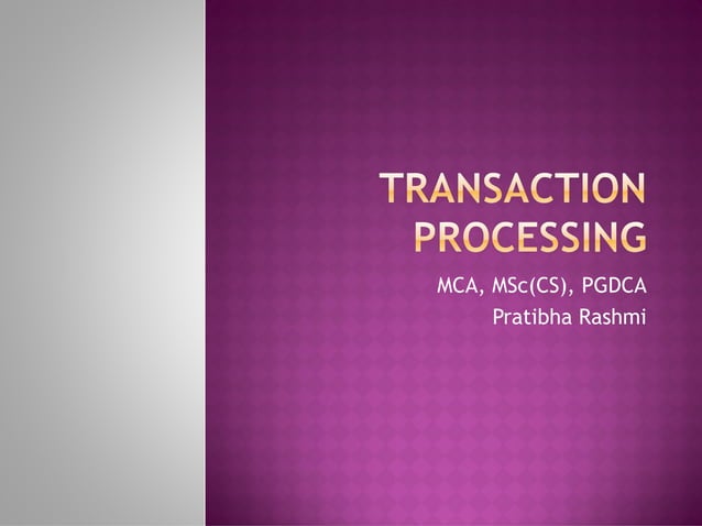 Transaction | PDF