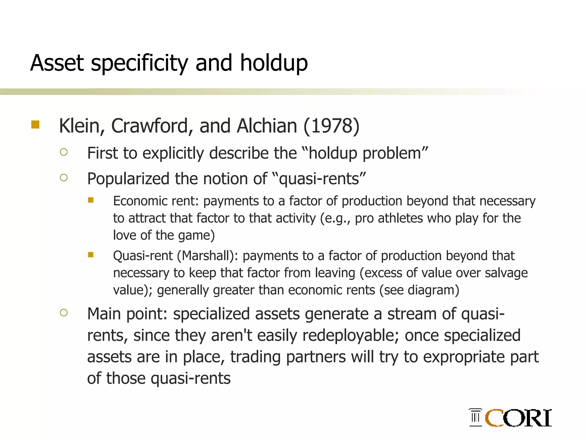 Transaction Cost Economics | PPT