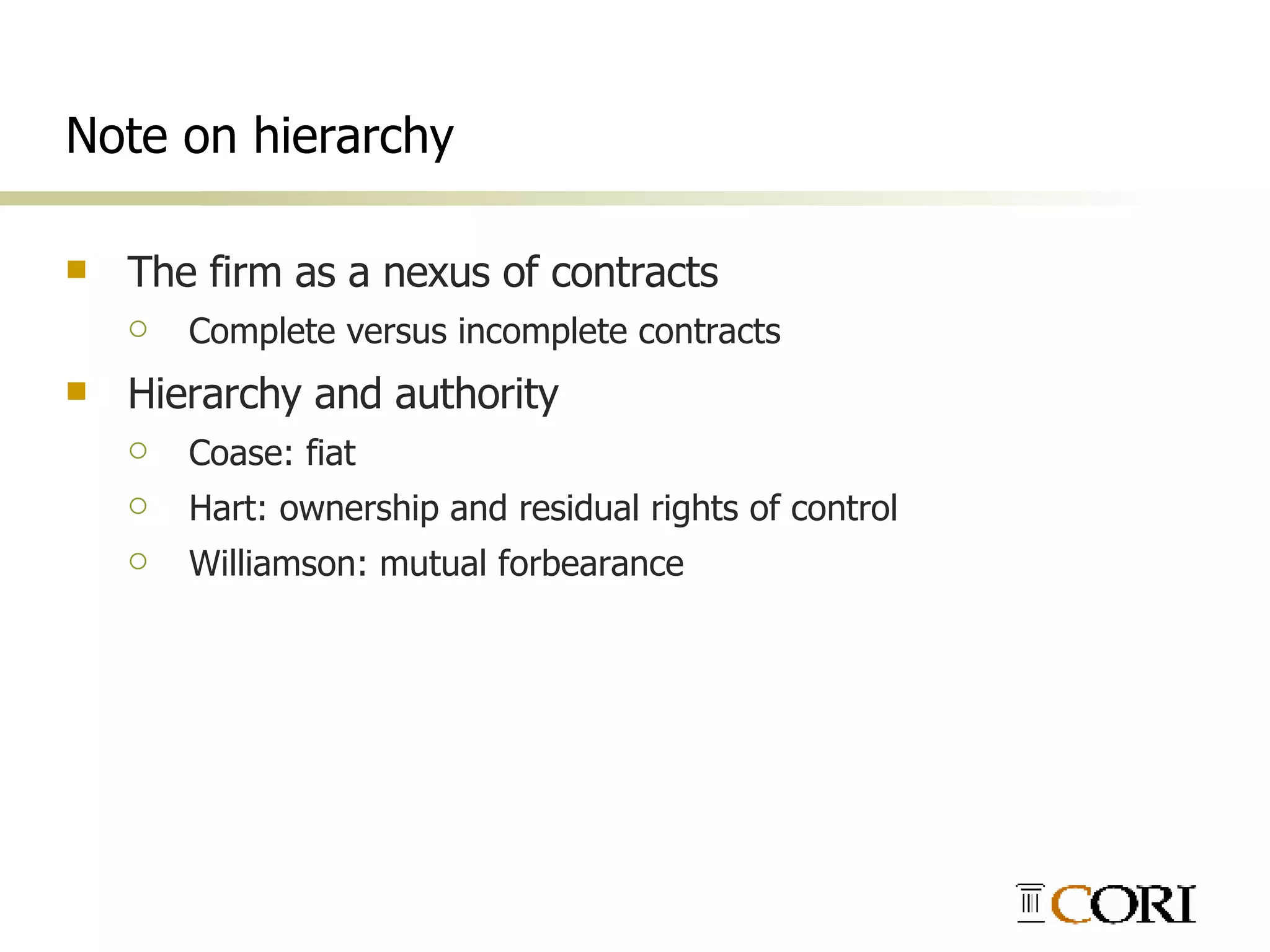 Transaction Cost Economics | PPT