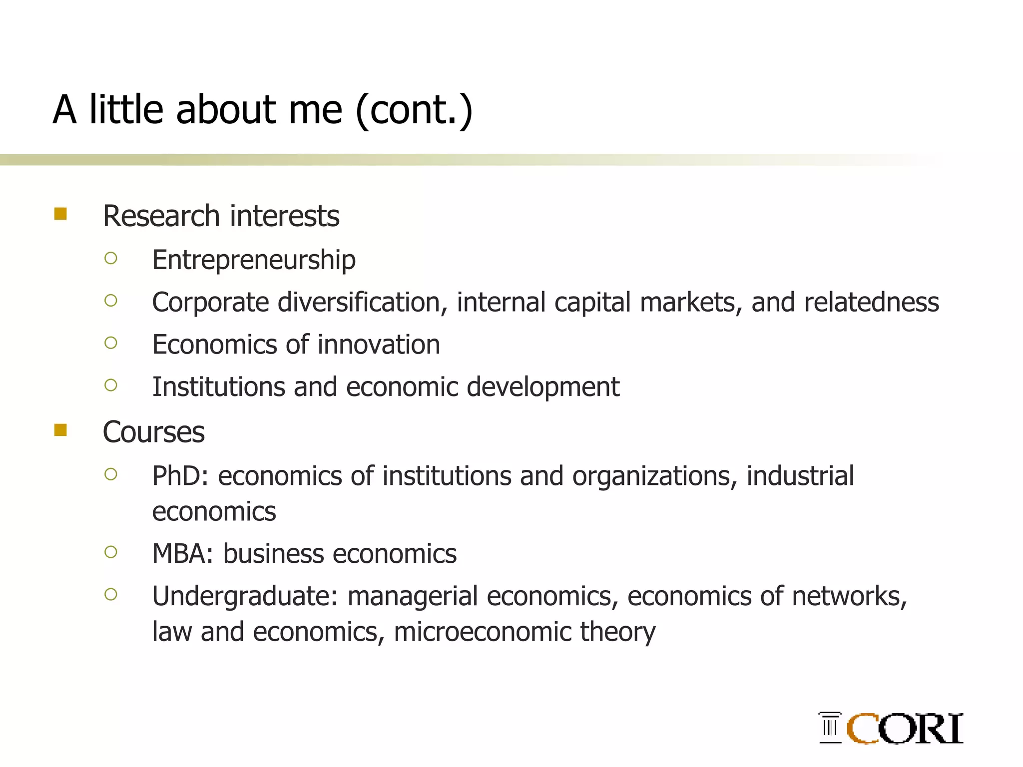 Transaction Cost Economics Ppt