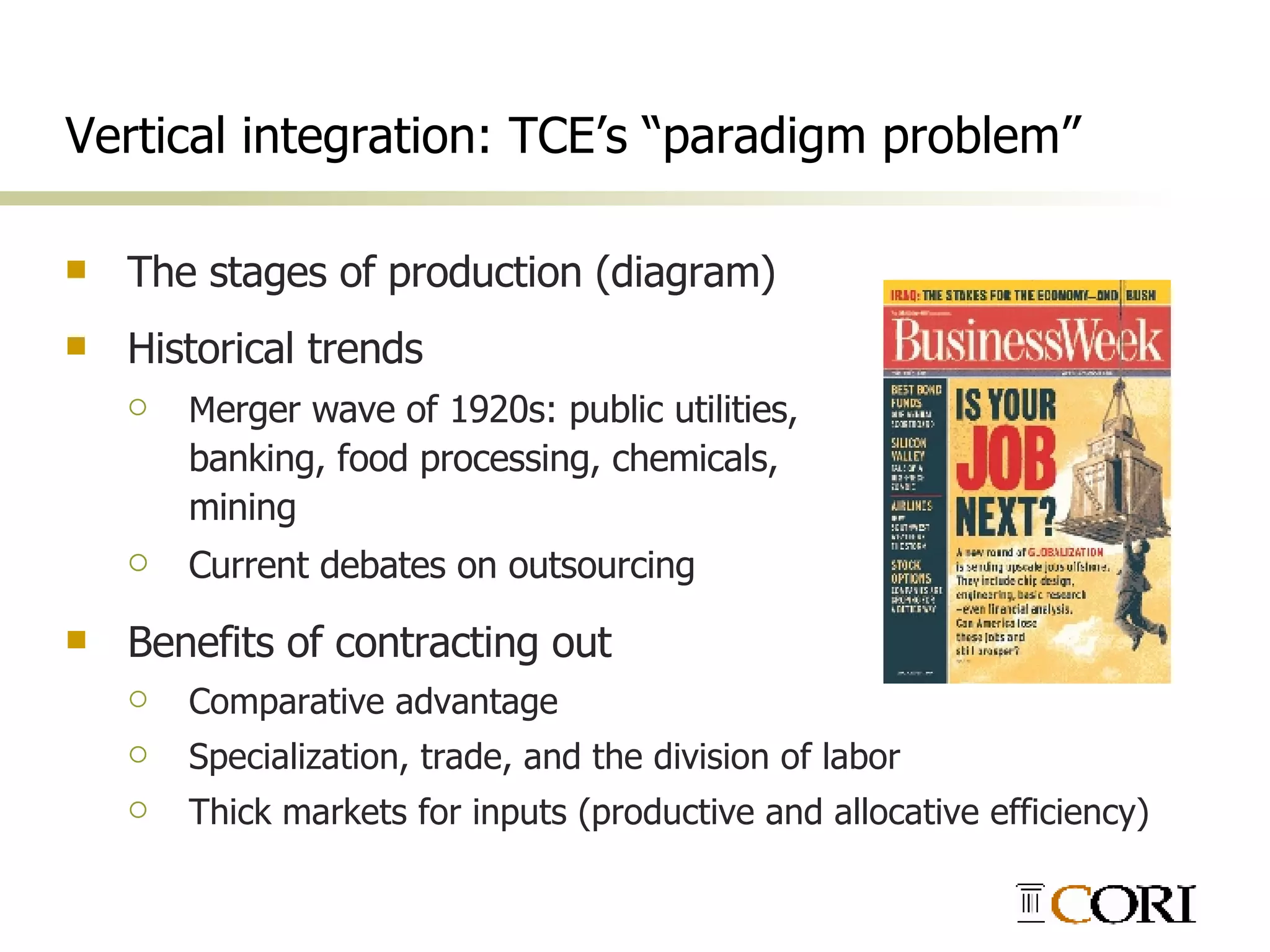 Transaction Cost Economics | PPT