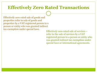 Transactions Covered by Value Added Tax (VAT) in the Philippines | PPTX