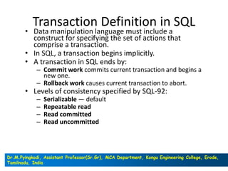 Transaction in DBMS | PDF