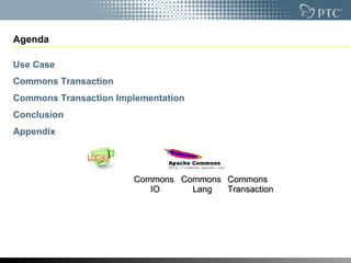 Transactional File System in Java – commons transaction | PPT
