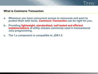 Transactional File System In Java - Commons Transaction | PPT