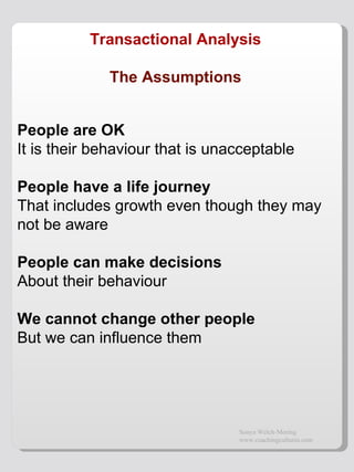 Transactional analysis | PPT
