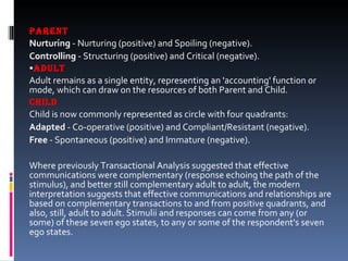 Transactional analysis | PPT