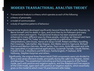 Transactional analysis | PPS