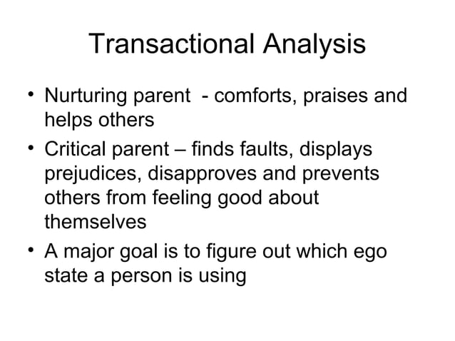 Transactional analysis | PPT